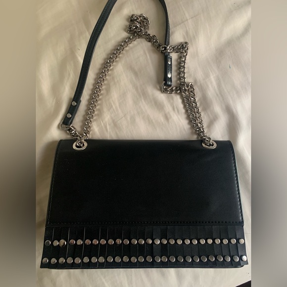 Zara | Bags | Zara Fringe And Studded Shoulder And Crossbody Bag | Poshmark
